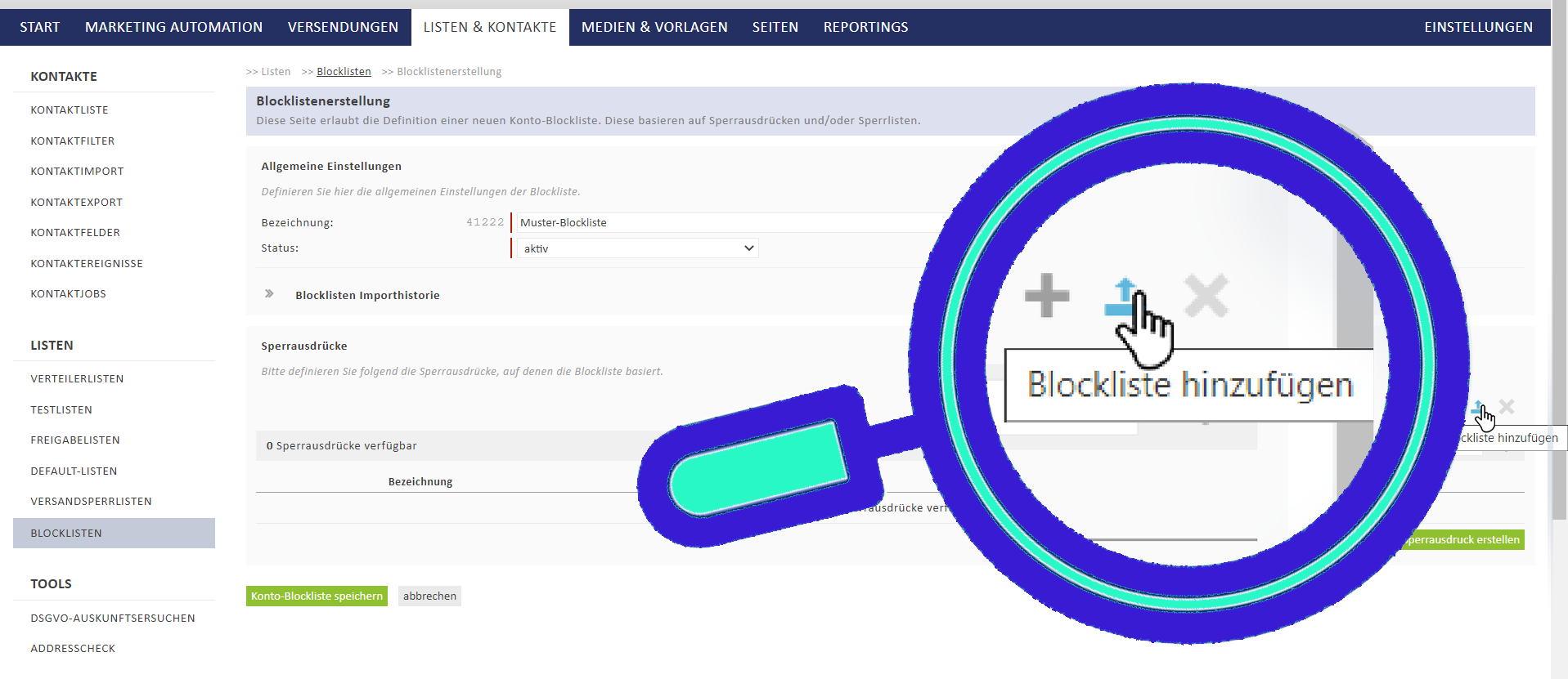 Blocklist und Allowlist | Maileon E-Mail Marketing Blog